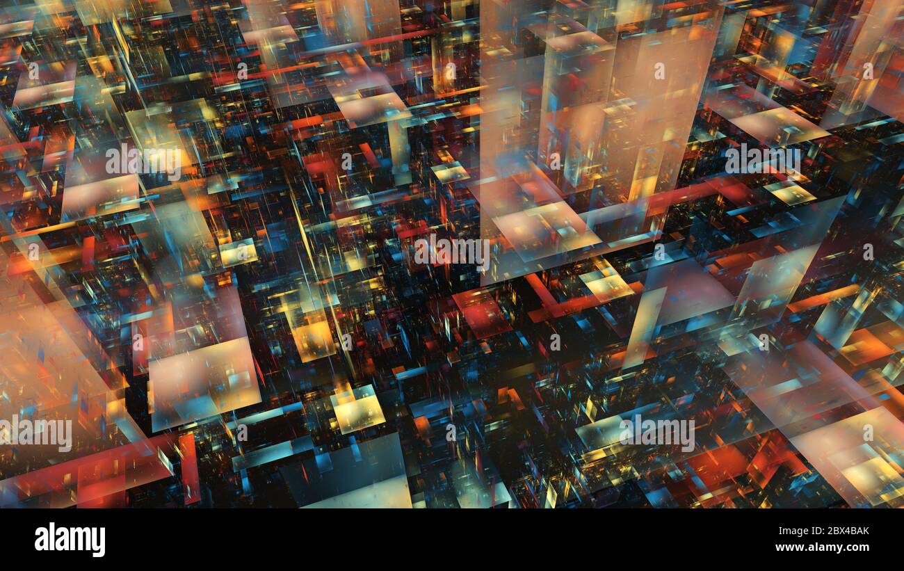 Abstract fractal illustration for creative design looks like modern ...