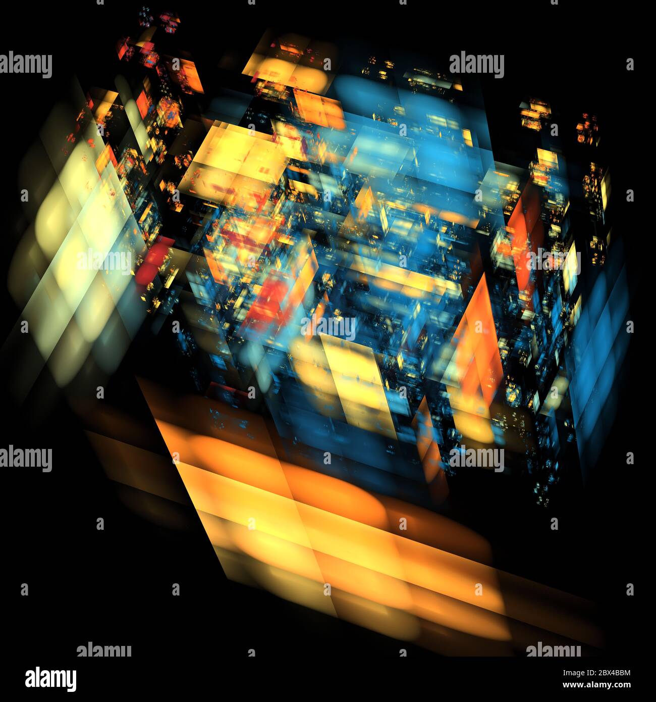 Abstract fractal illustration for creative design looks like modern ...