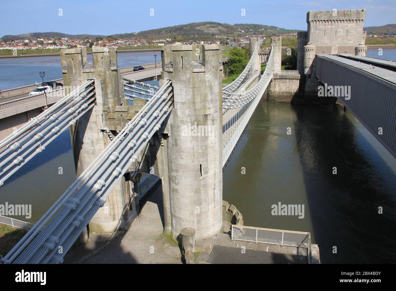 Wooden toll bridge in wales hi-res stock photography and images - Alamy