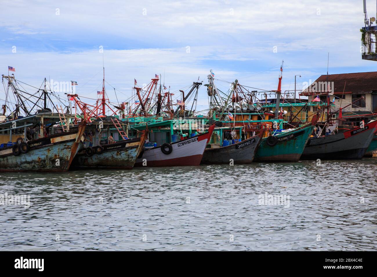 Kota Kinabalu, Sabah, Malaysia - July 10, 2017 : fisherman boat at Kota ...