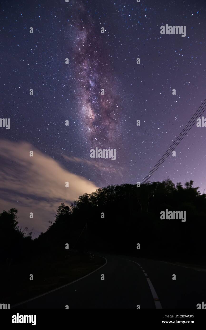 Amazing dark sky with clear beautiful Milky Way Galaxy , Beautiful ...