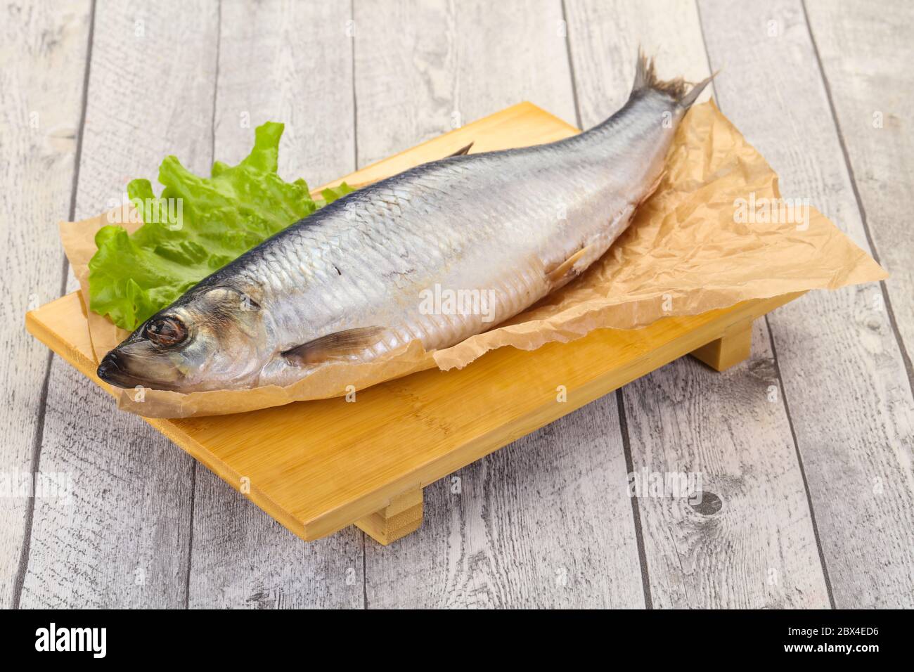 Salted herring fish ready for eat Stock Photo - Alamy
