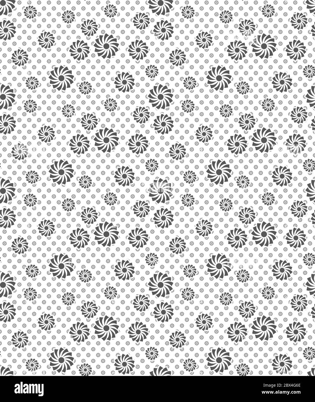 Abstract geometric pattern by the points, circles. Gray and white ...