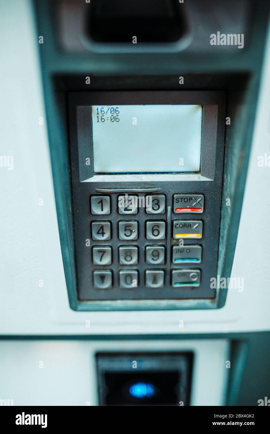 Automated parking pay station hi-res stock photography and images - Alamy