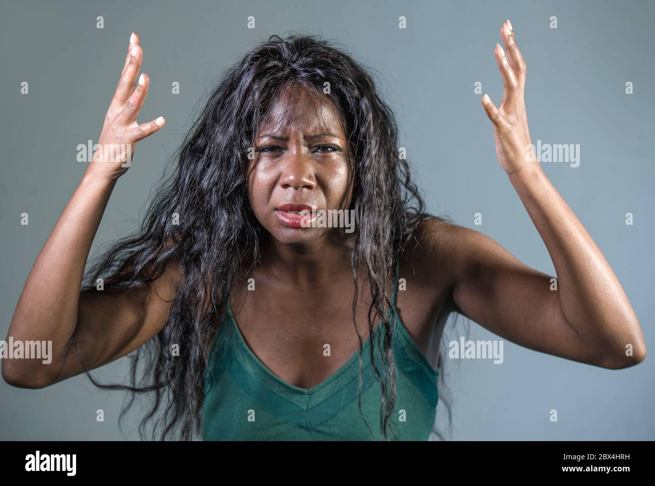 Excited tense face hi-res stock photography and images - Alamy