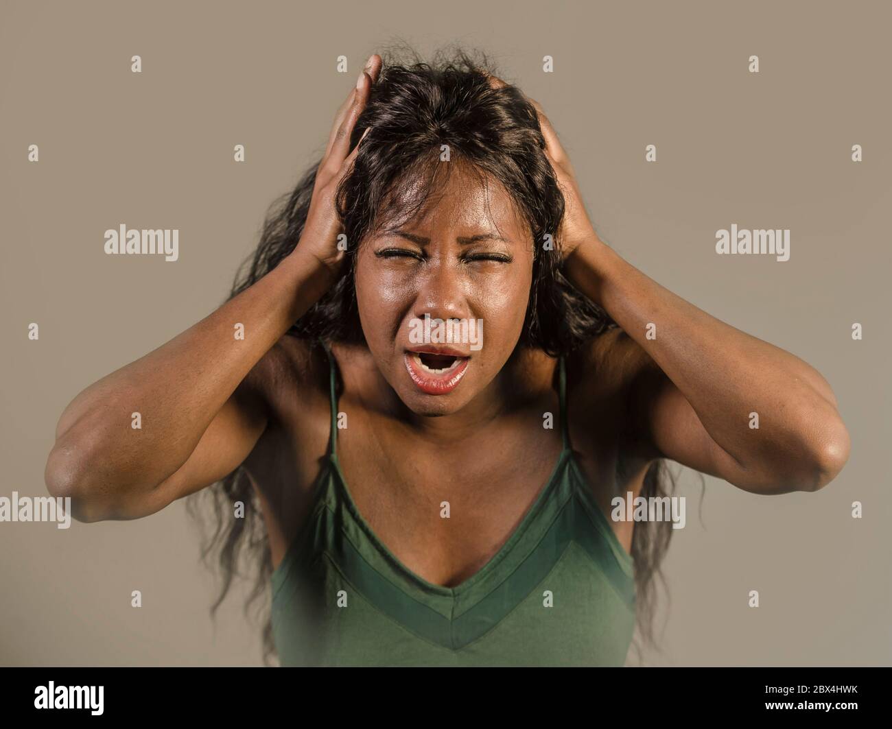 Excited tense face hi-res stock photography and images - Alamy