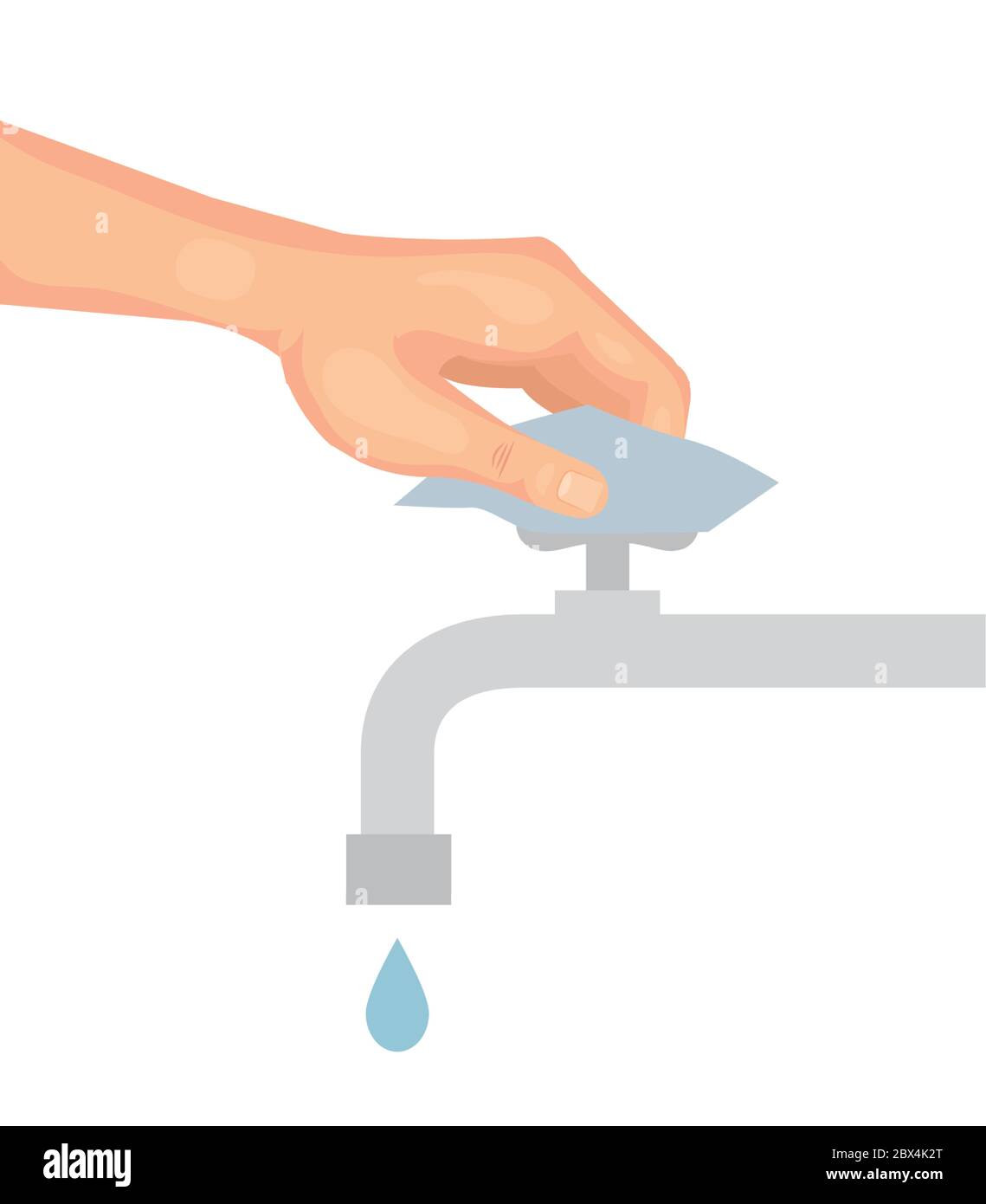 hand with water tap vector design Stock Vector Image & Art - Alamy