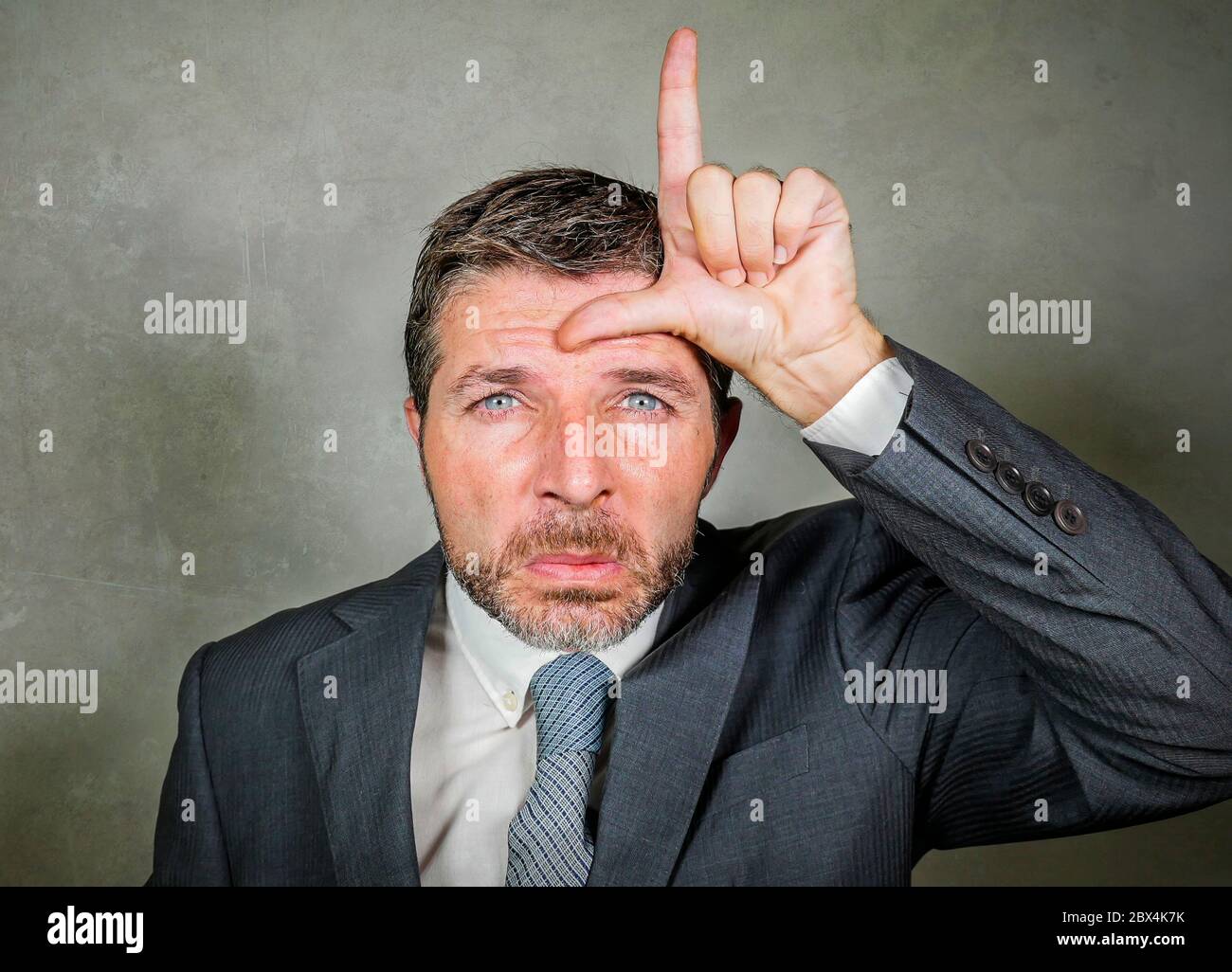 Facial fingers on forehead hi-res stock photography and images - Alamy