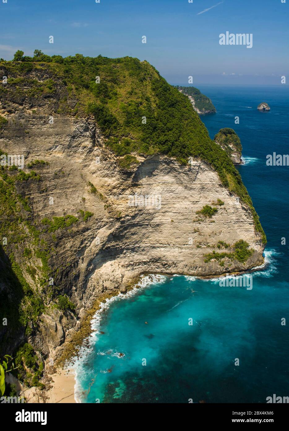 scenic coast landscape view of Asian paradise island with beautiful ...