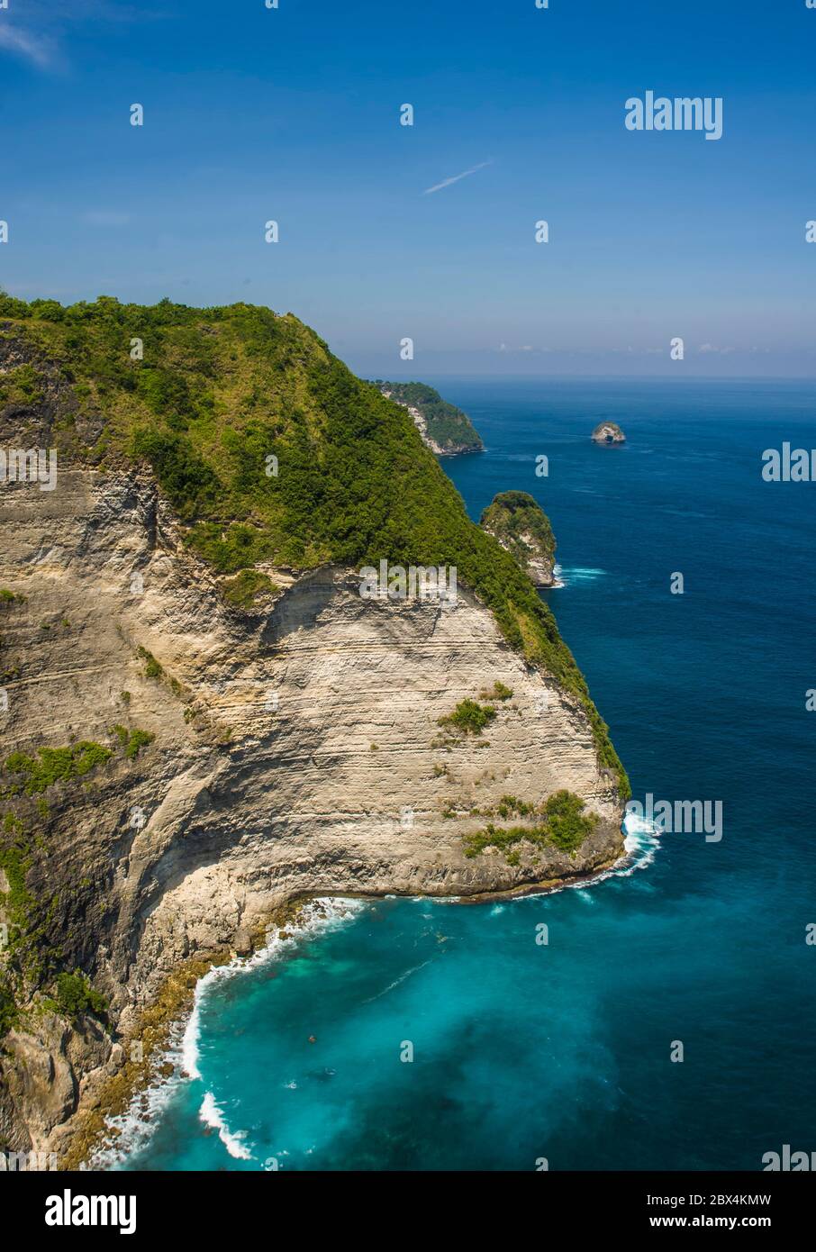 scenic coast landscape view of Asian paradise island with beautiful ...