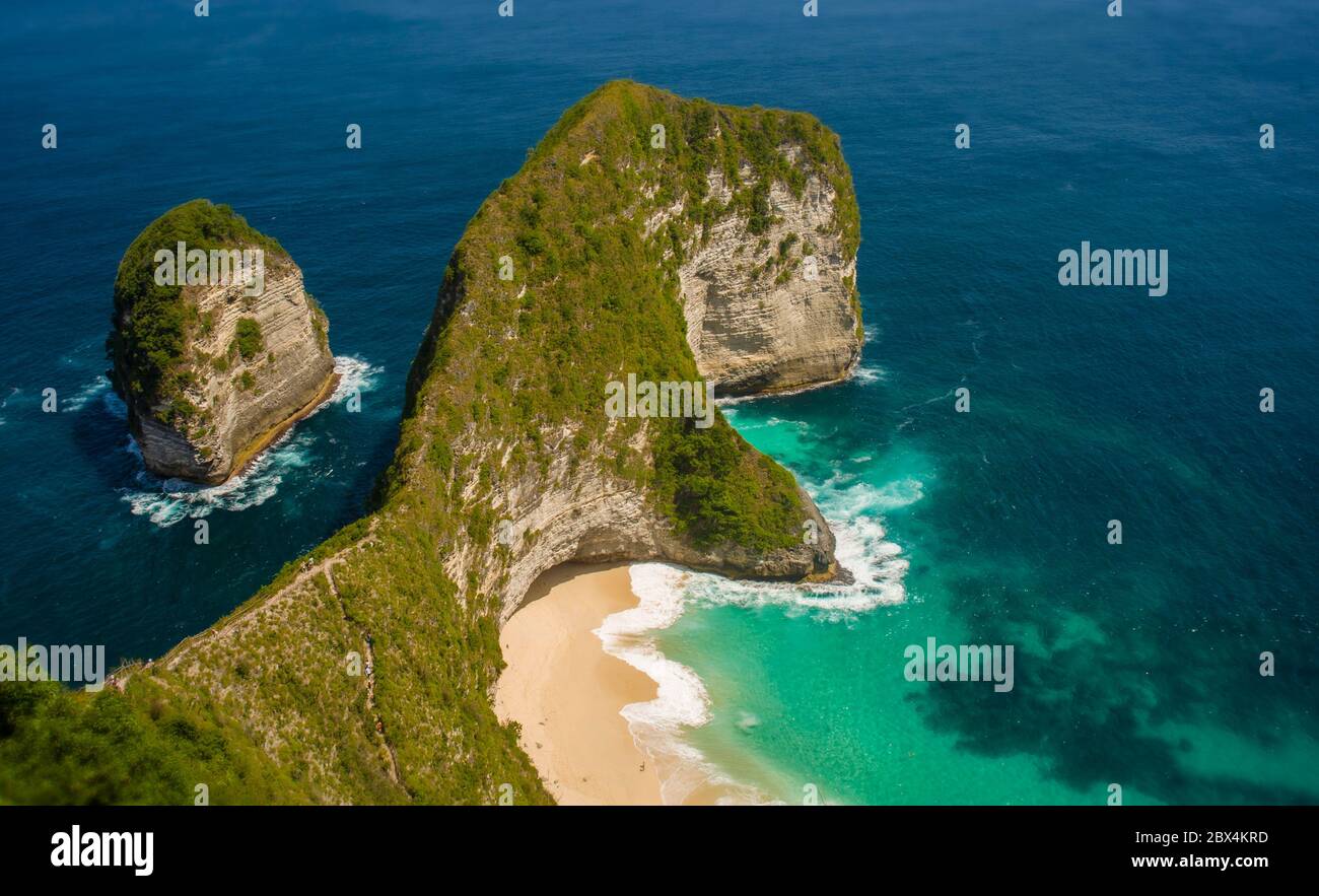 scenic coast landscape view of Asian paradise island with beautiful ...