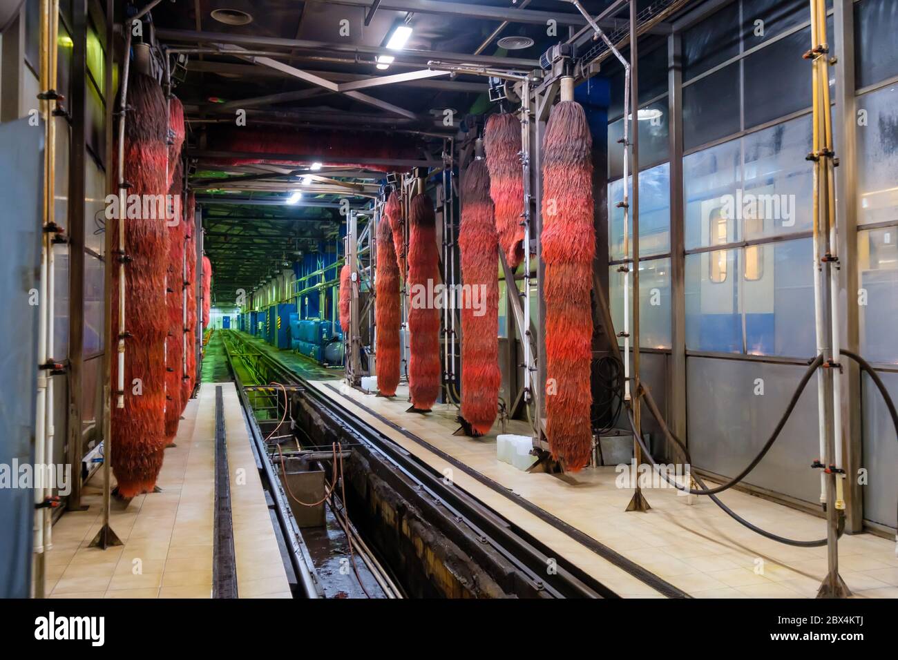 Automatic train wash hi-res stock photography and images - Alamy