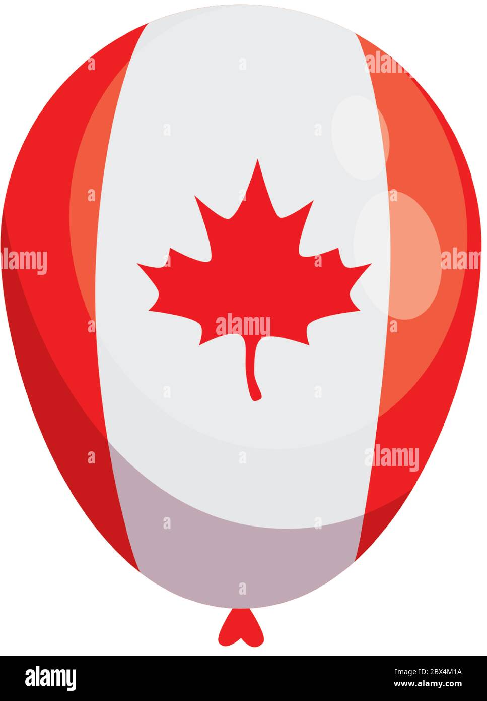 Canadian flag balloon of happy canada day vector design Stock Vector ...