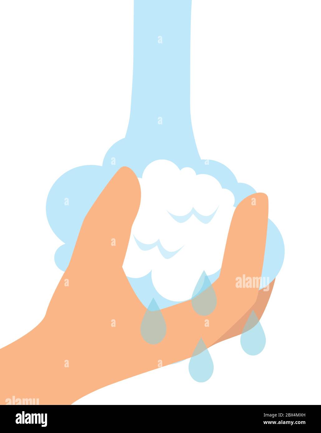 Hands washing with soap vector design Stock Vector Image & Art - Alamy