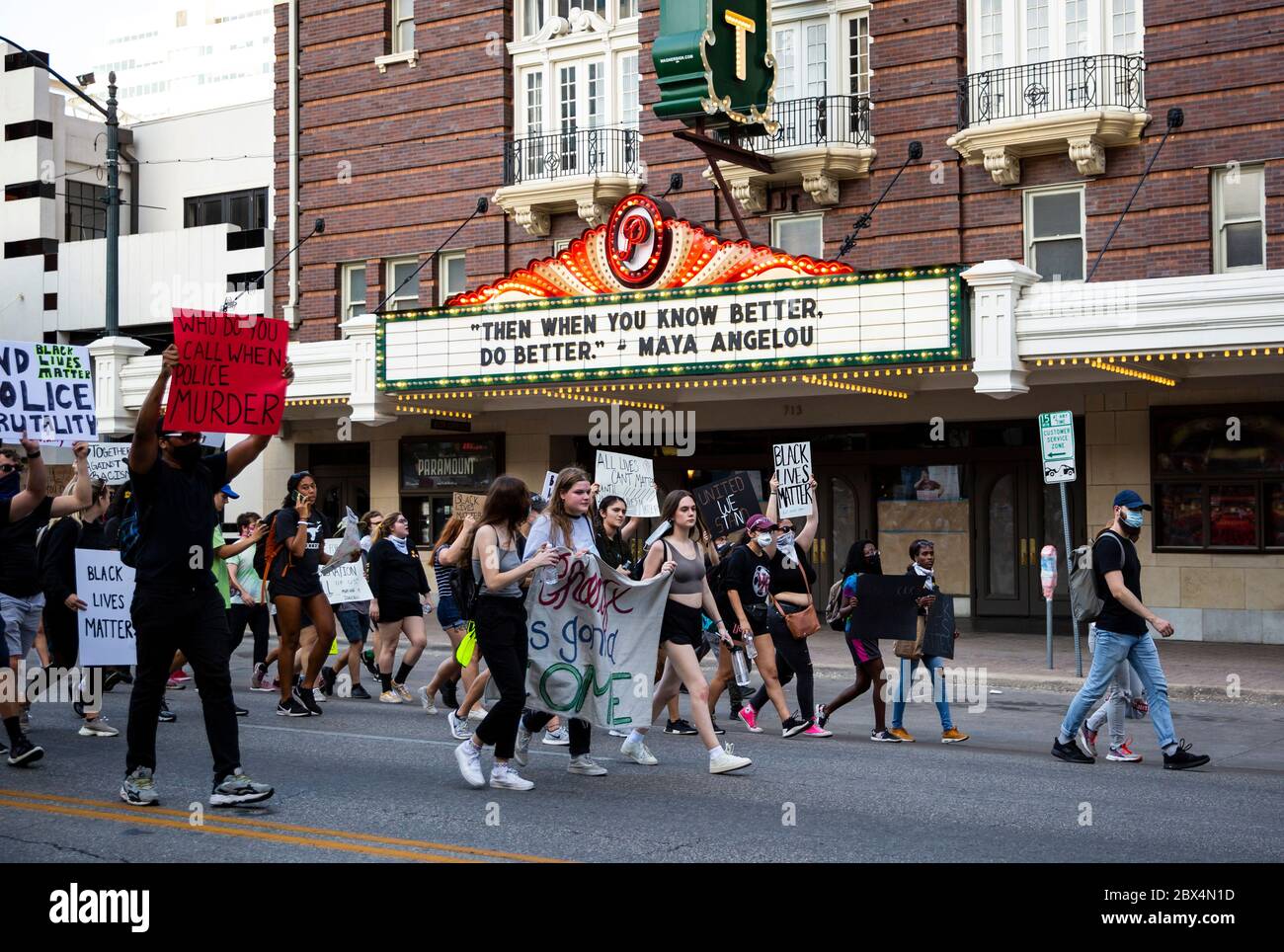 June 4, 2020, Austin, Texas, U.S: People take to the streets in AUSTIN ...