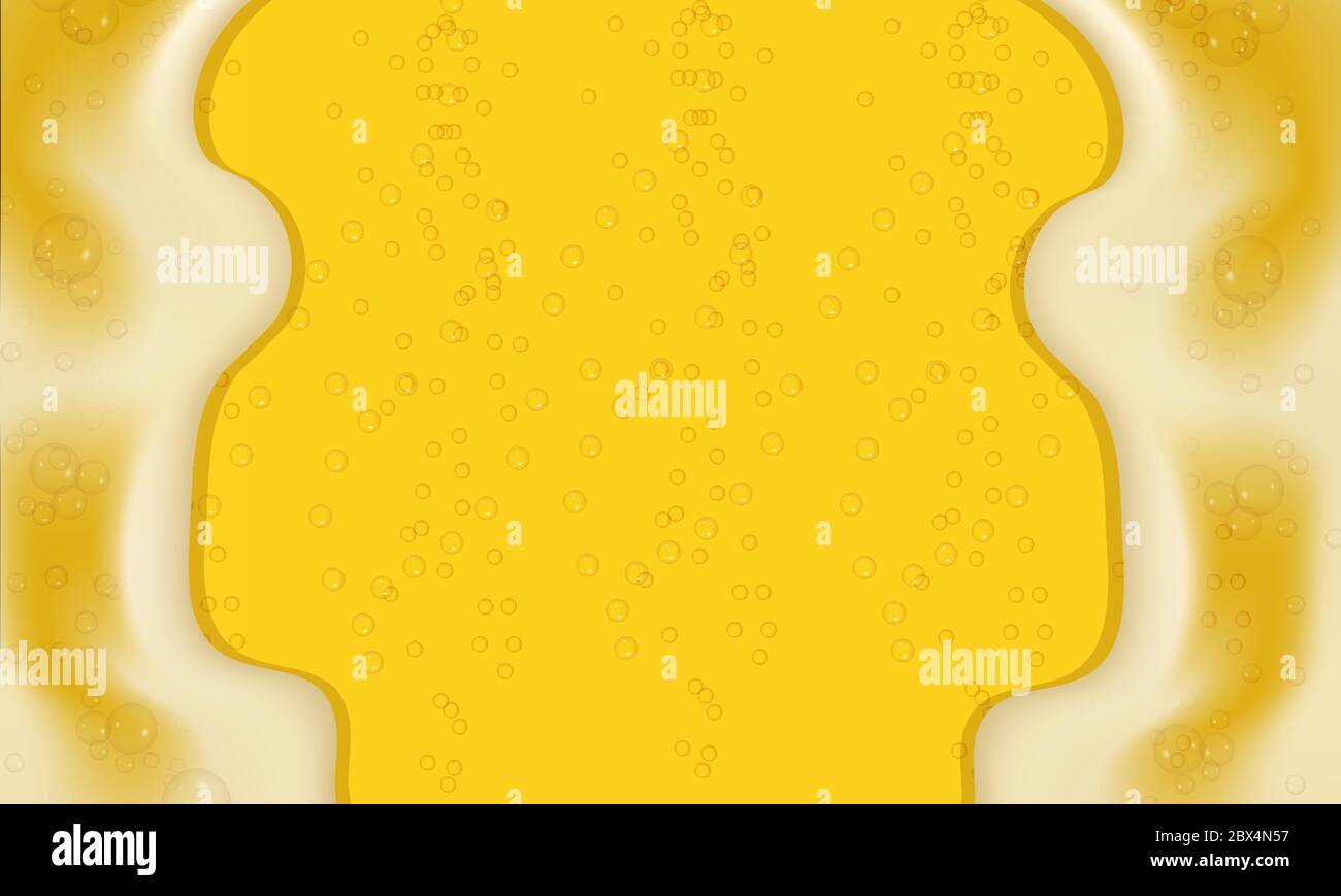 Cool liquid drink.Vector illustration of realistic light or dark beer ...