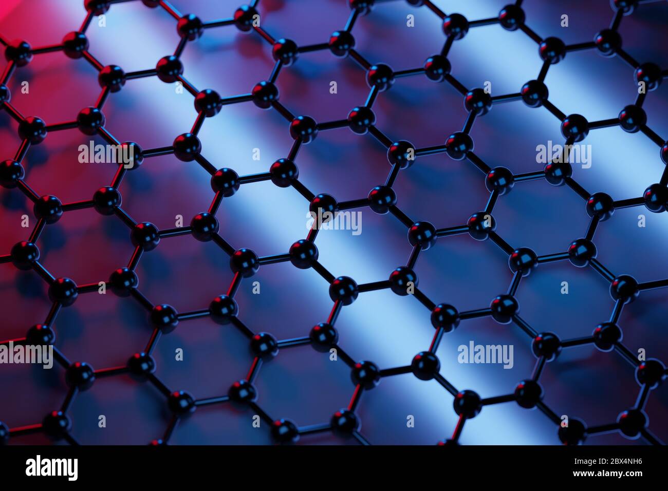 Digital render of graphene nano tube lattice Stock Photo - Alamy