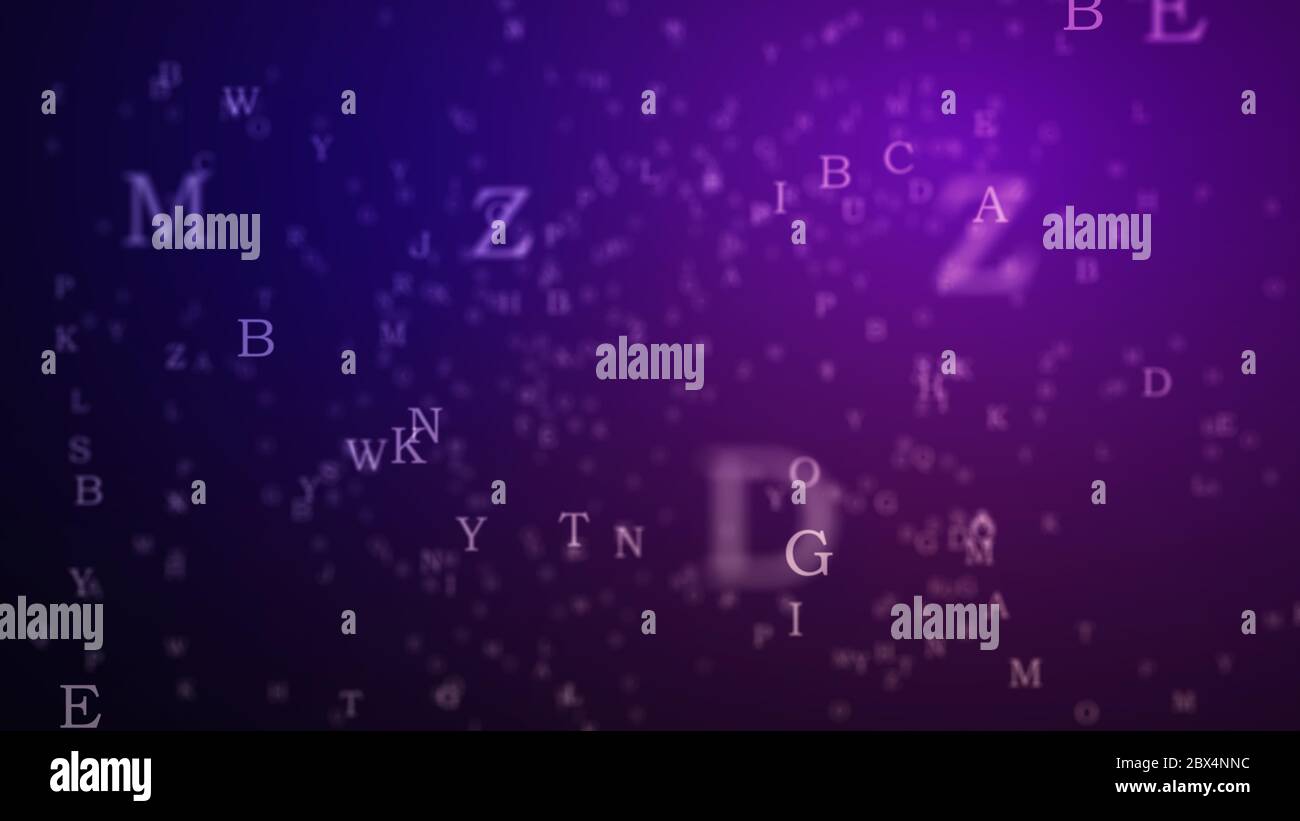 Abstract alphabet ornament on color background. Education writing ...