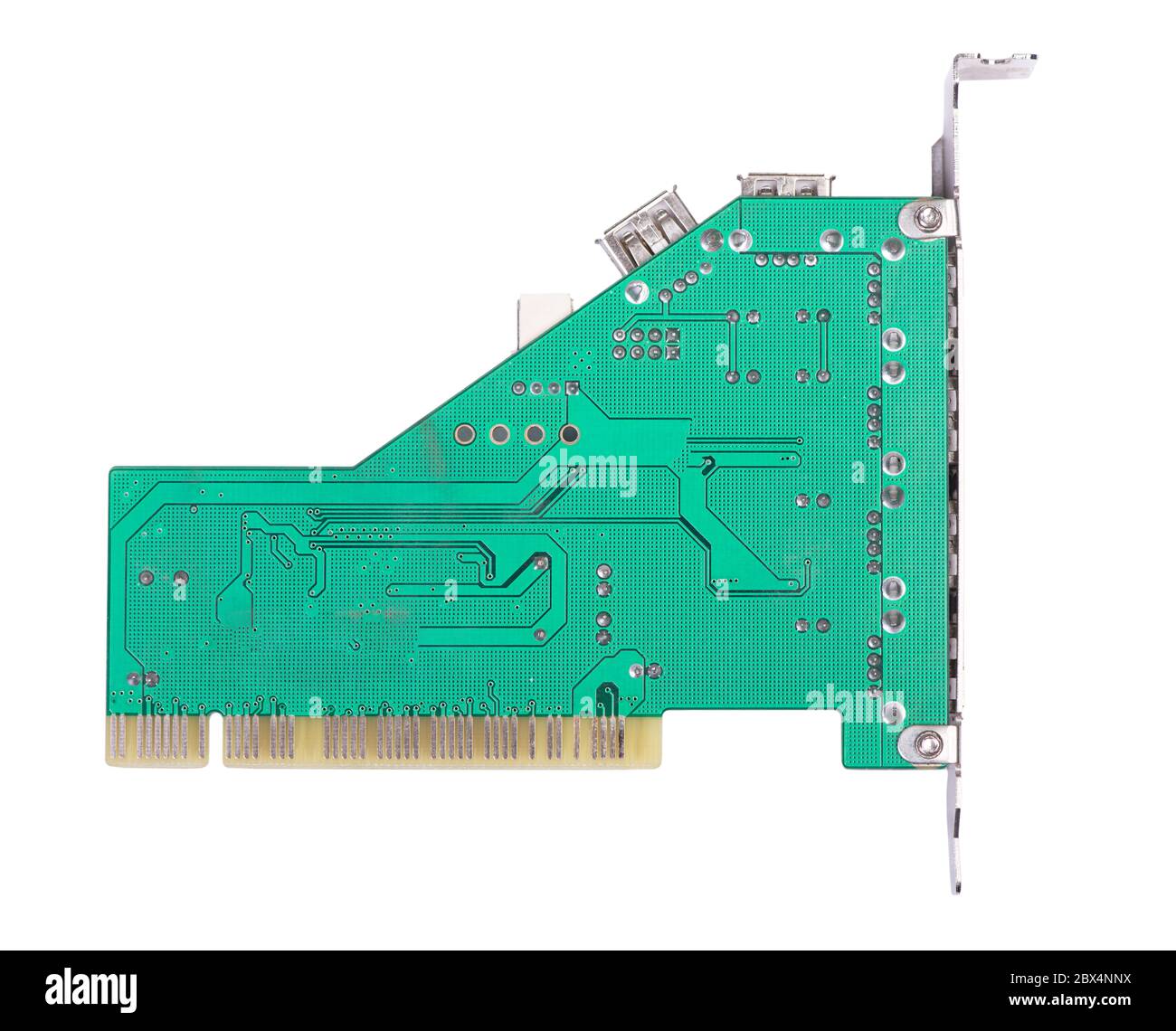 USB PCI controller card isolated on white background Stock Photo - Alamy