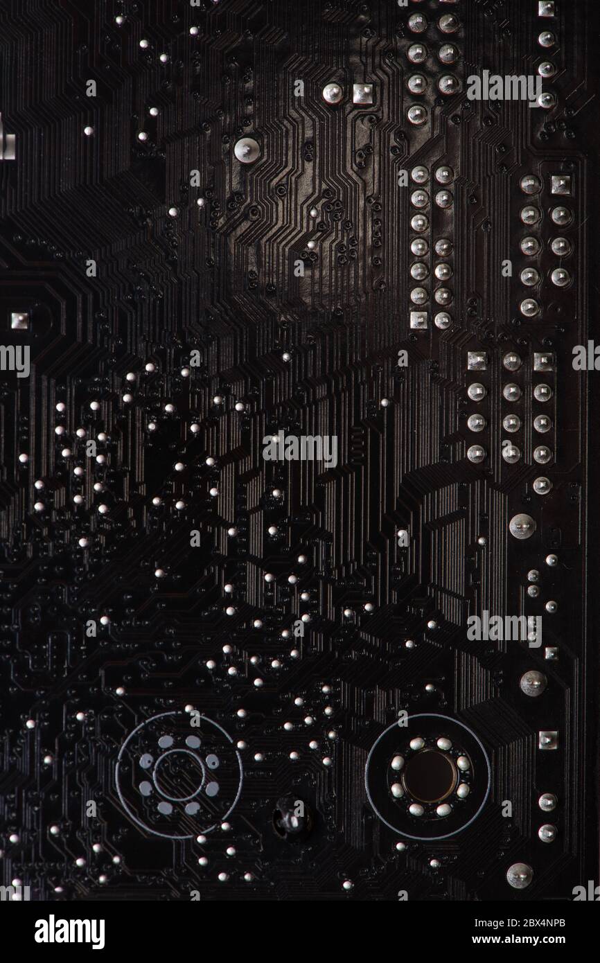 Back side of curcuit board, texture and background Stock Photo - Alamy