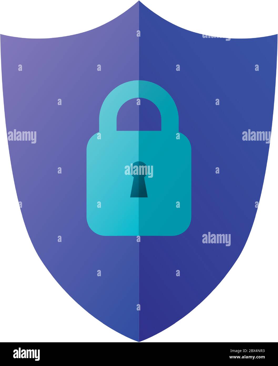 Isolated padlock inside shield vector design Stock Vector Image & Art ...