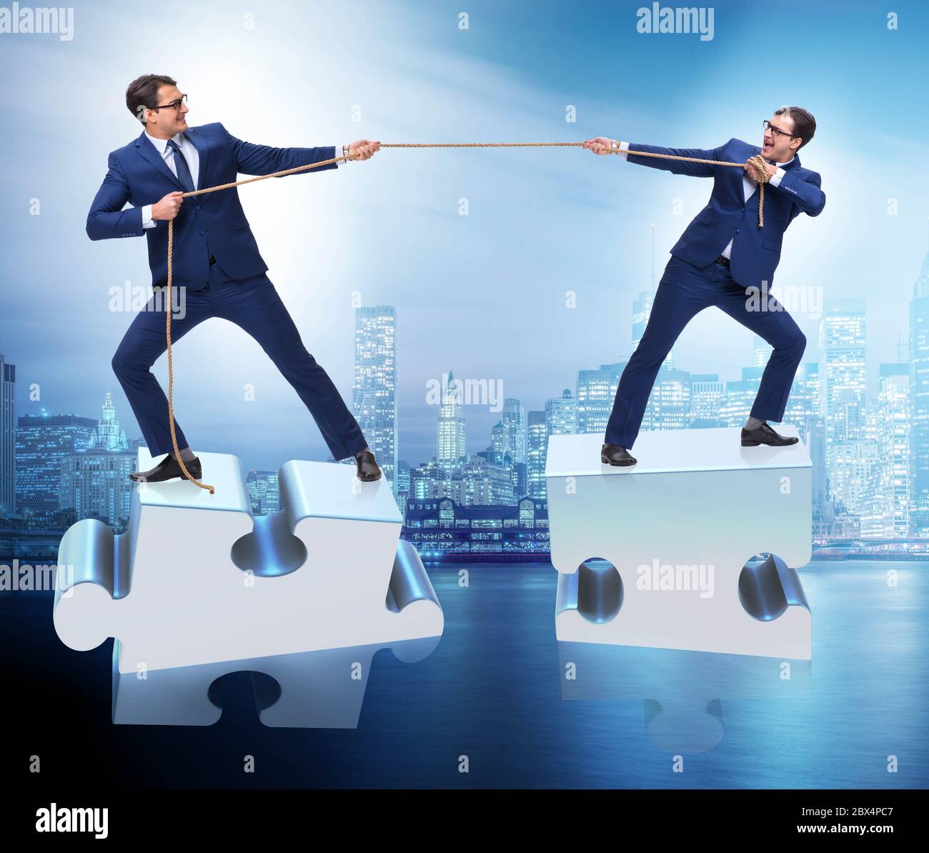 The business concept of teamwork and competition Stock Photo - Alamy