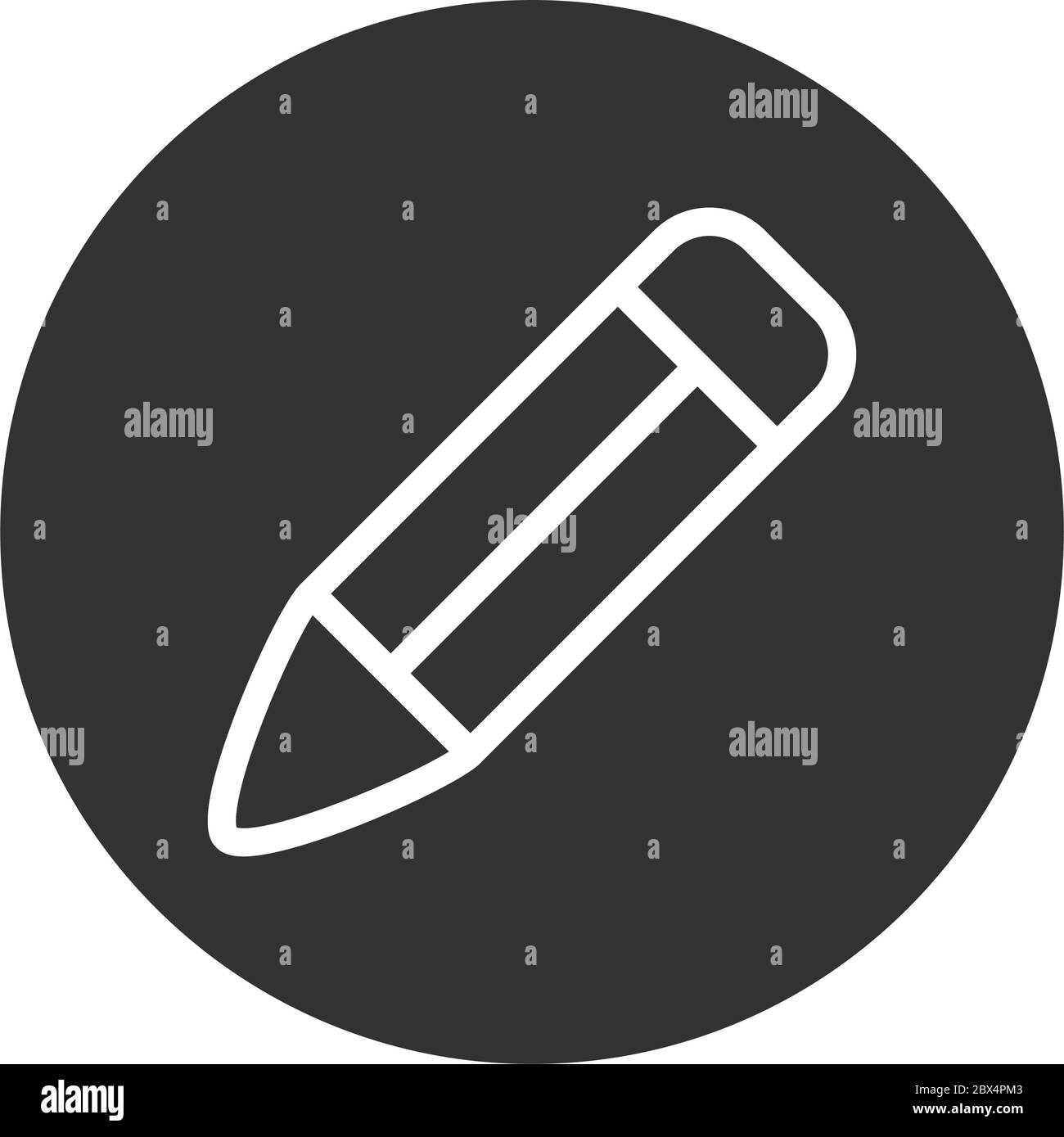 edit web symbol, pencil icon over white background, block style, vector ...