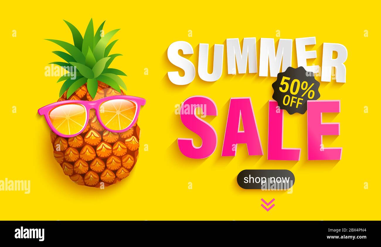 Hello summer 2020 bright greeting banner Stock Vector Image & Art - Alamy