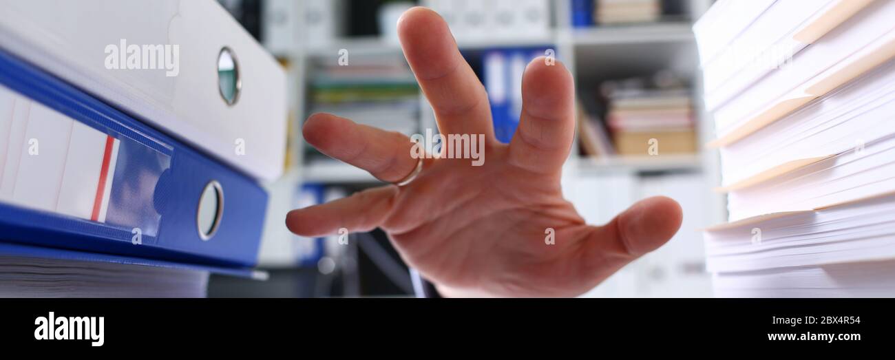 Company office with full of paperwork Stock Photo - Alamy