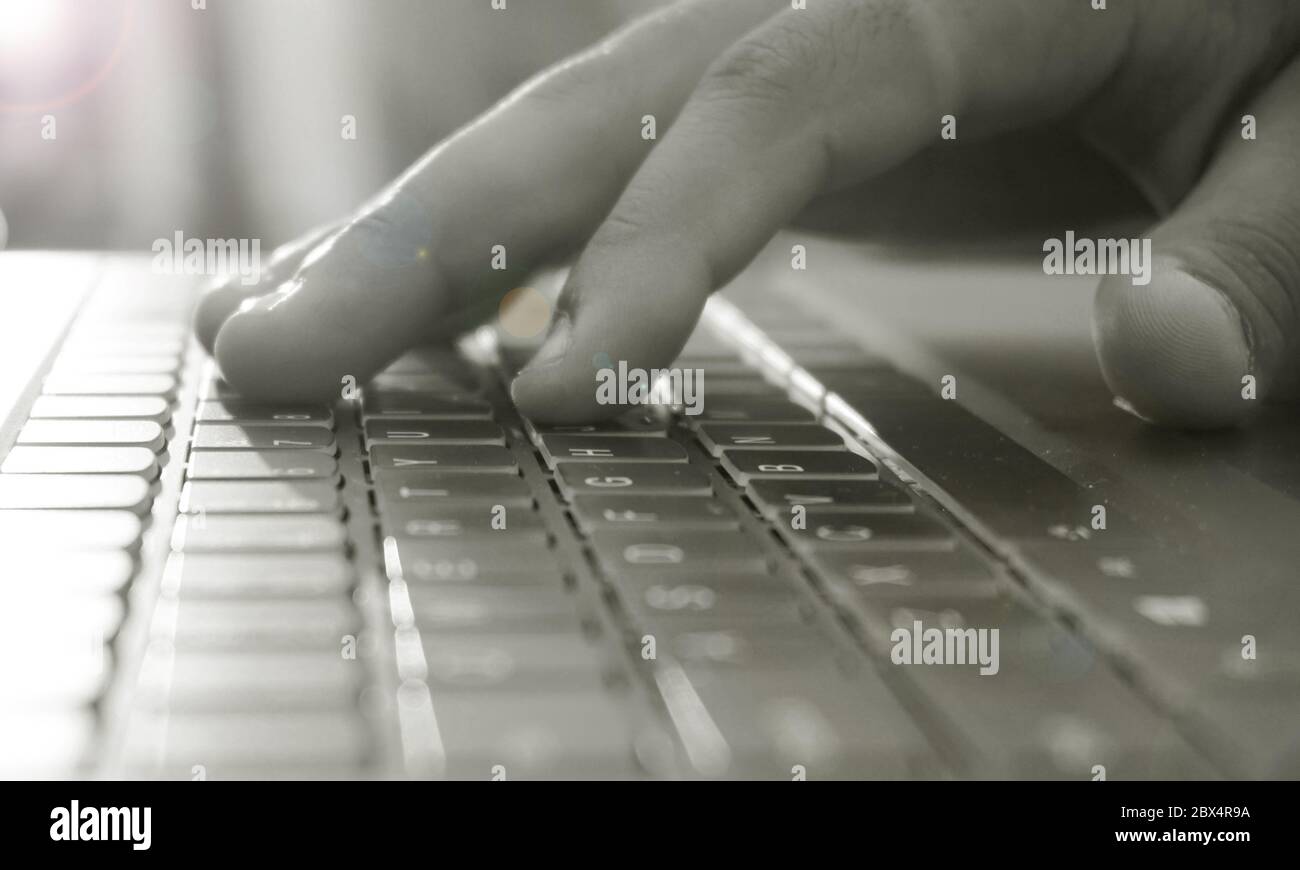 Human hand computer keyboard symbol hi-res stock photography and images ...