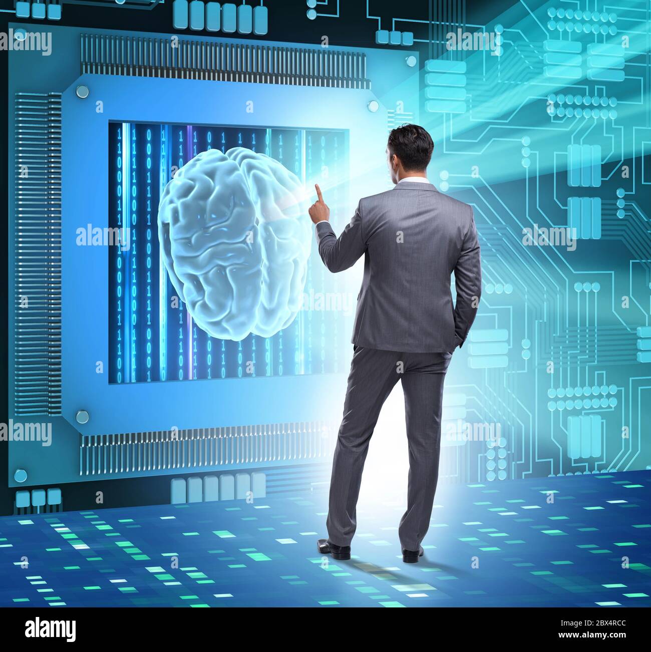 The cognitive computing concept as modern technology Stock Photo - Alamy