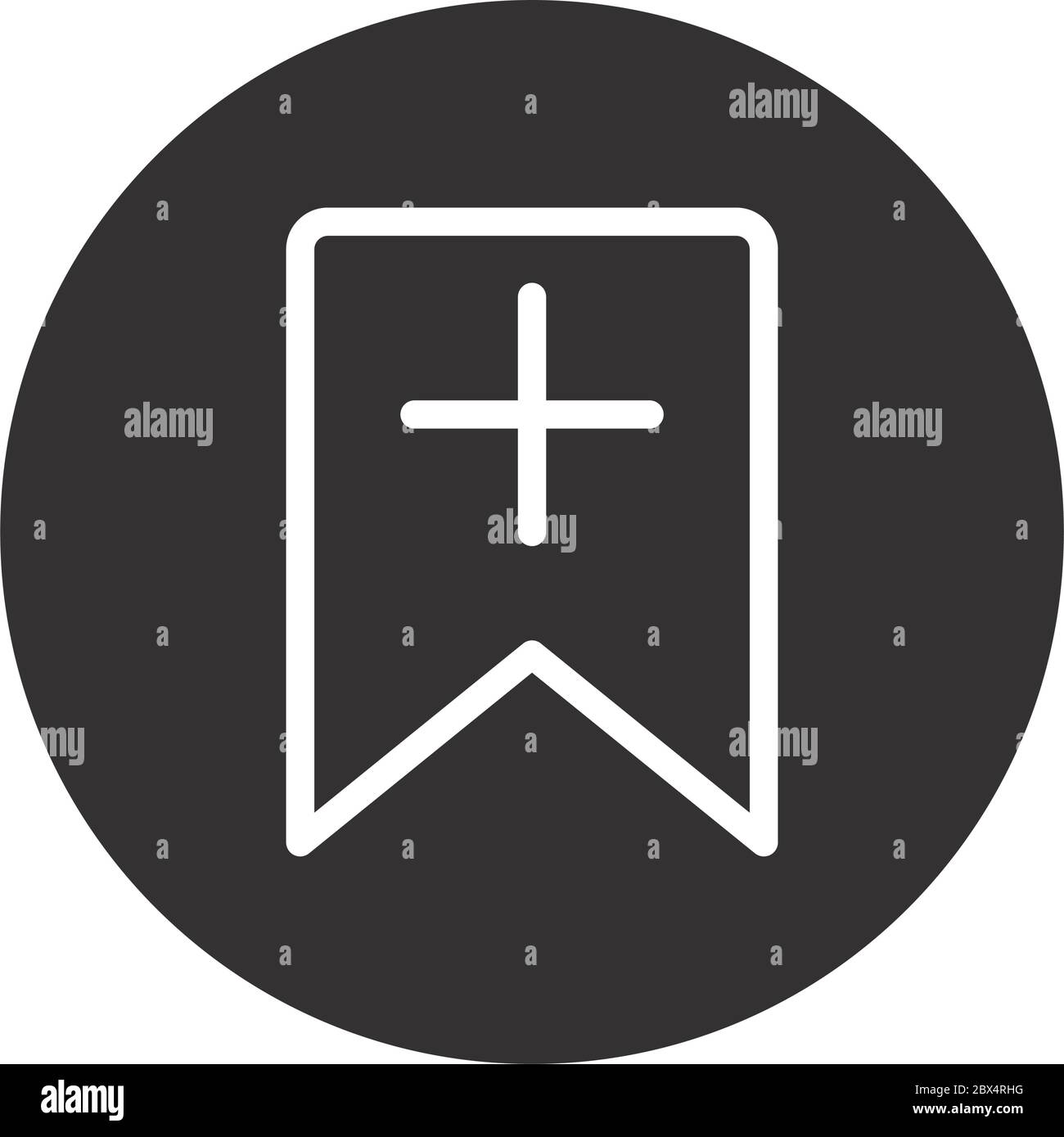 Communication User Interface ui, bookmark icon over white background ...