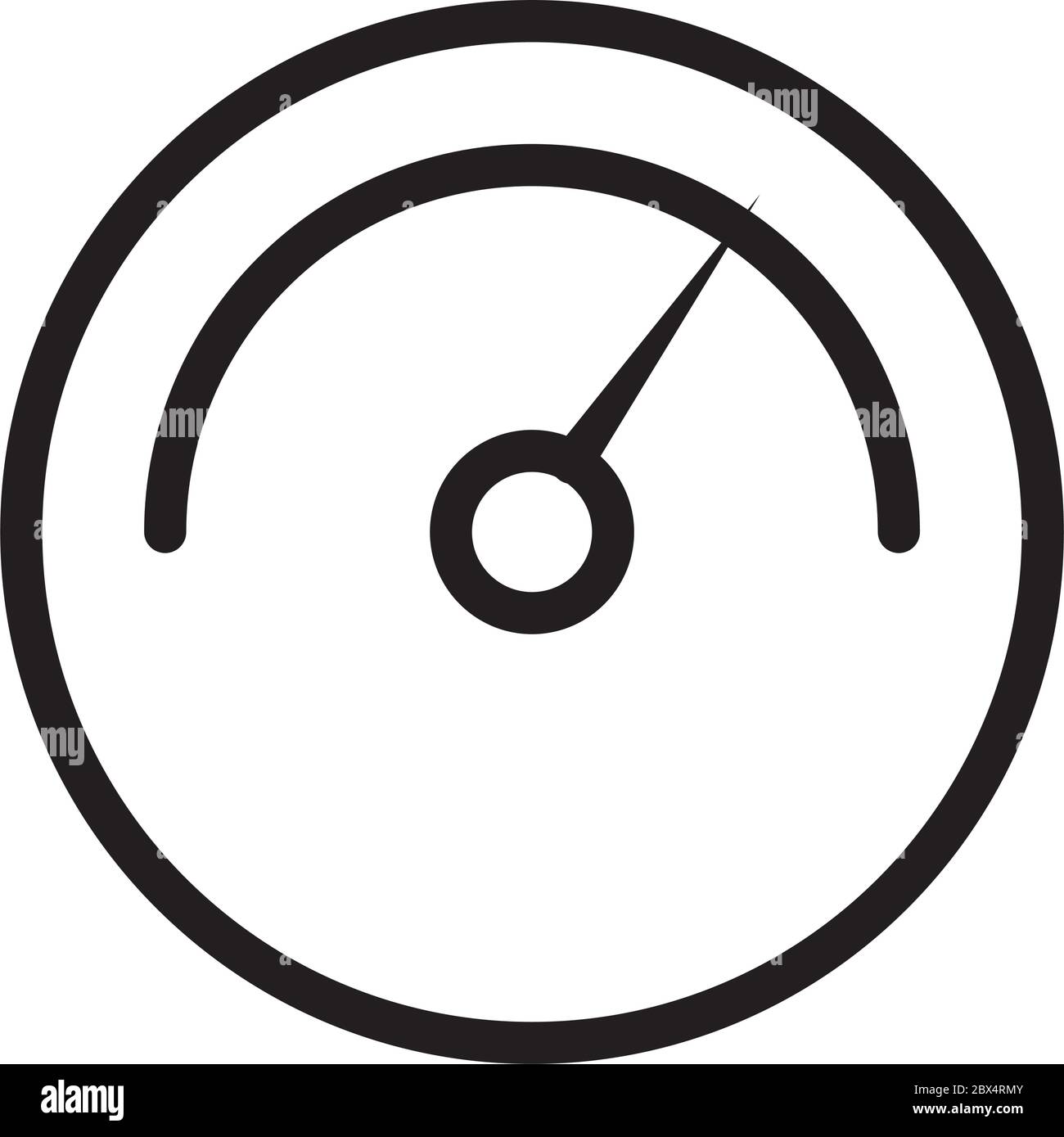 speed meter icon over white background, line style, vector illustration ...