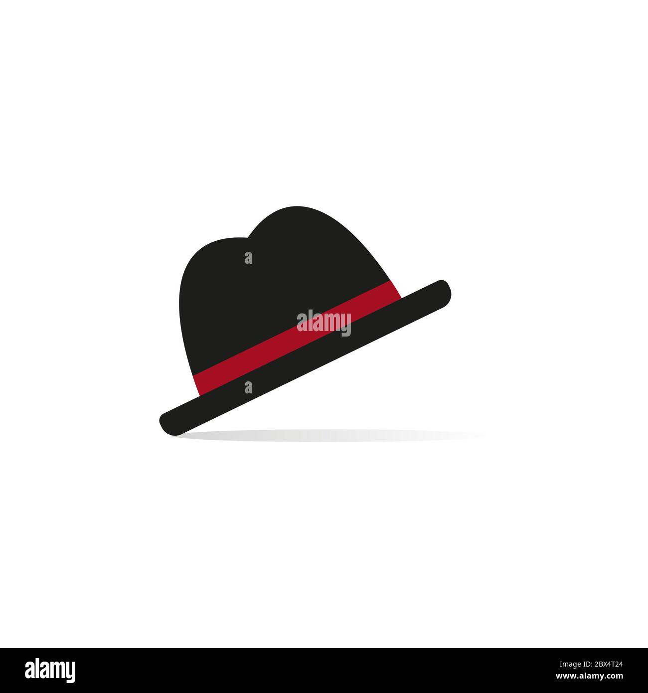 Hat logo label design. Classic cap signage. Vector illustration Stock ...