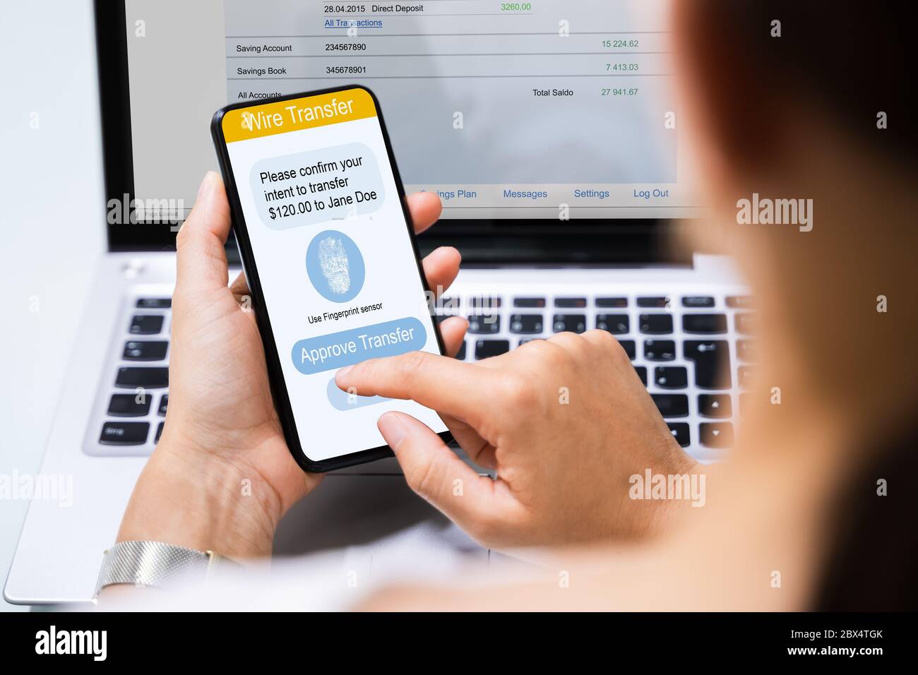 Online banking phone hi-res stock photography and images - Alamy