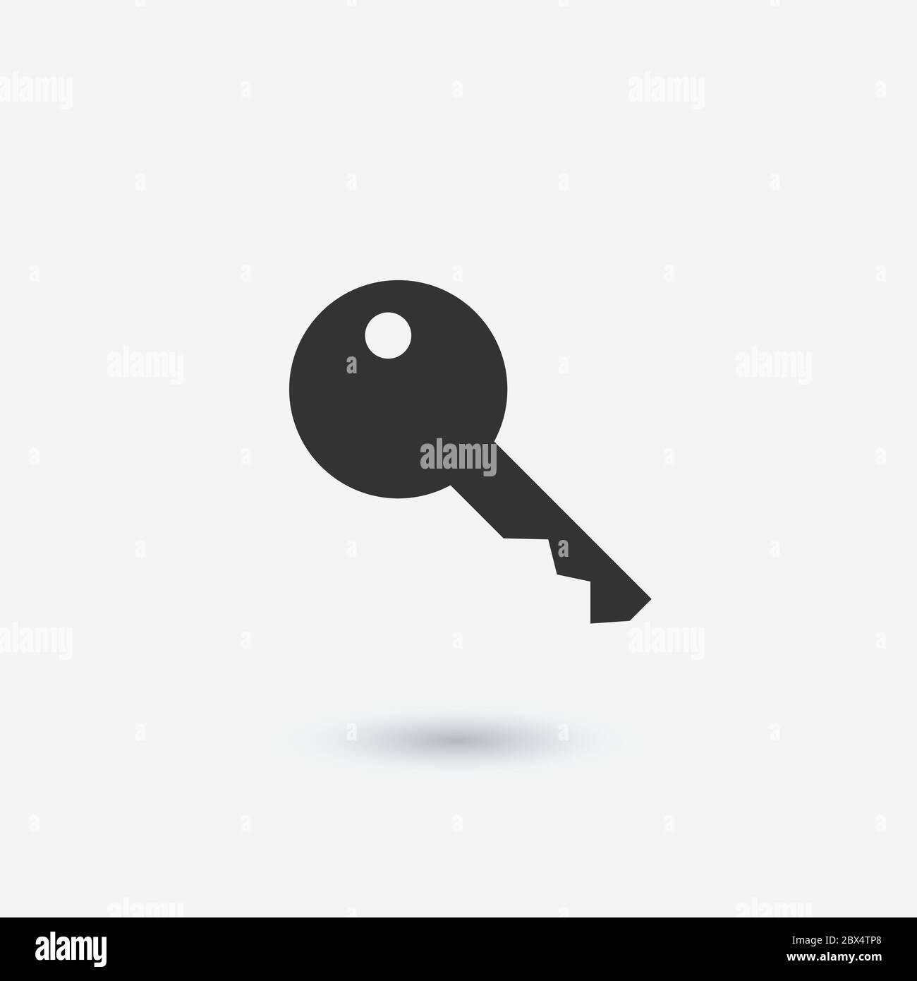 Key icon vector, flat style isolated Stock Vector Image & Art - Alamy
