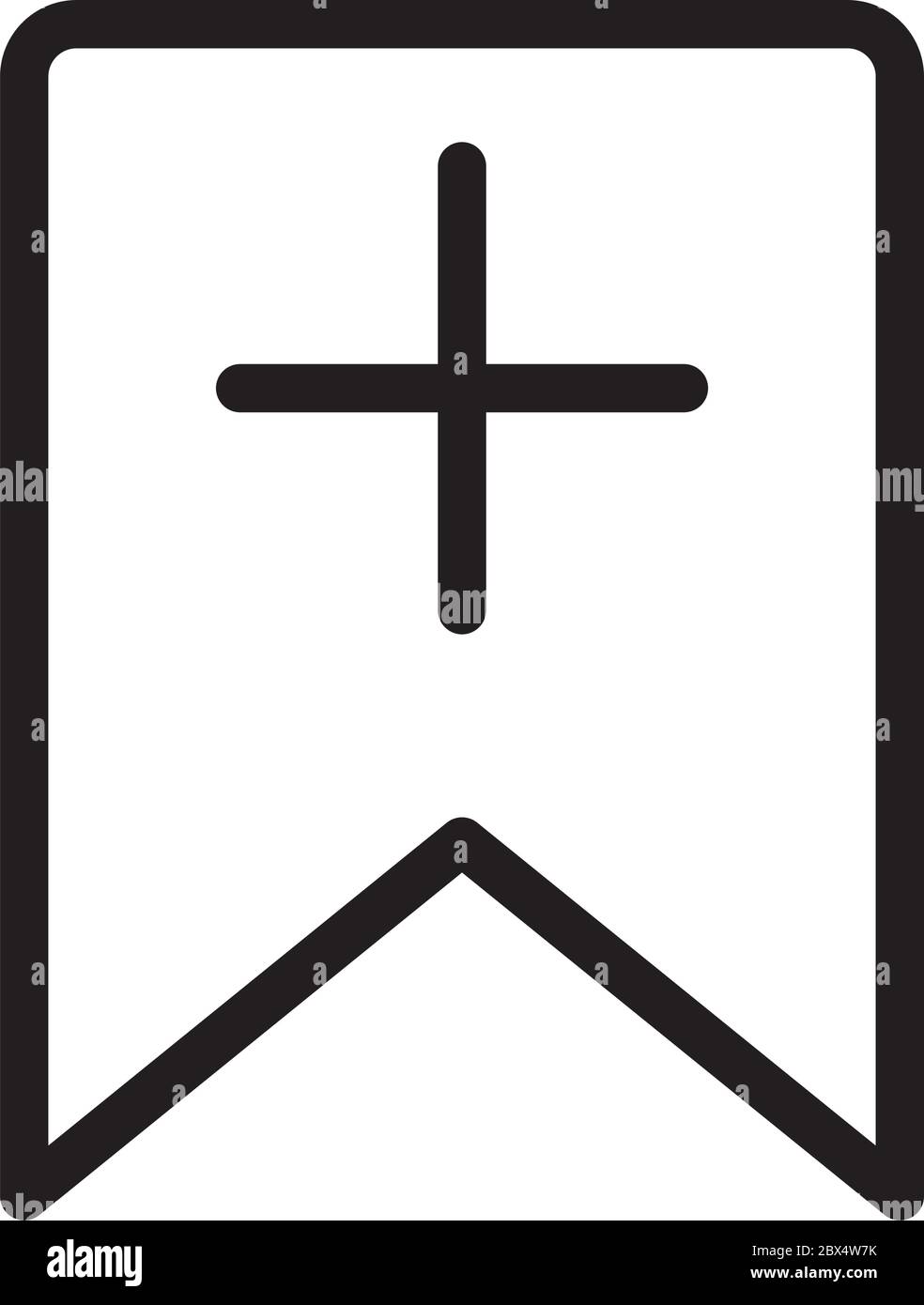 Communication User Interface ui, bookmark icon over white background ...