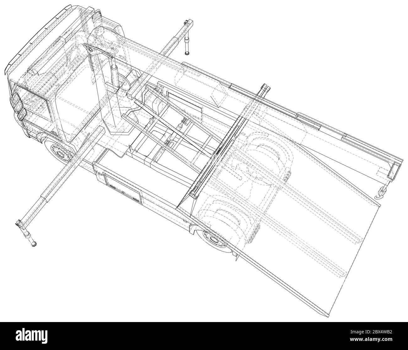 Lorry breakdown wheel Stock Vector Images - Alamy