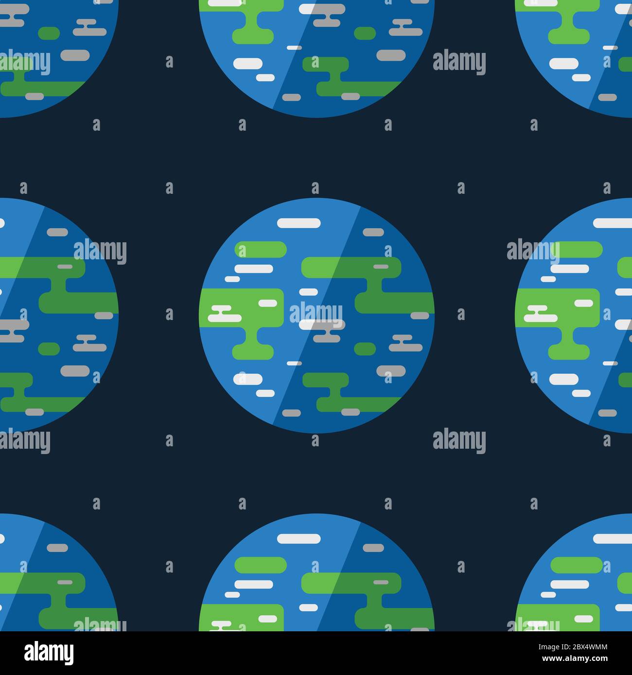 Seamless pattern of earth planet Stock Vector Image & Art - Alamy