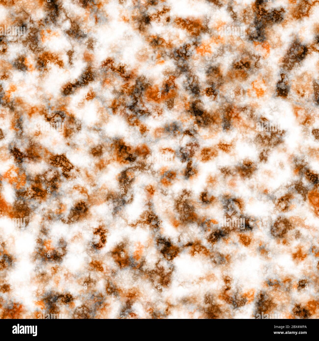 Rusty brown toned soft marble pattern on a white background seamless ...