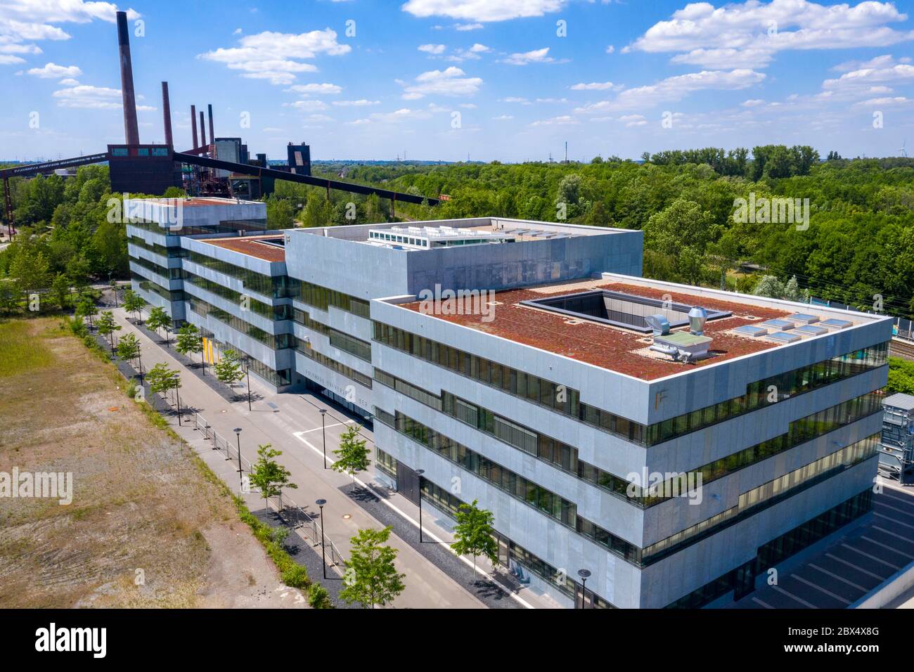 New building of the Folkwang University of the Arts, on the site of the ...
