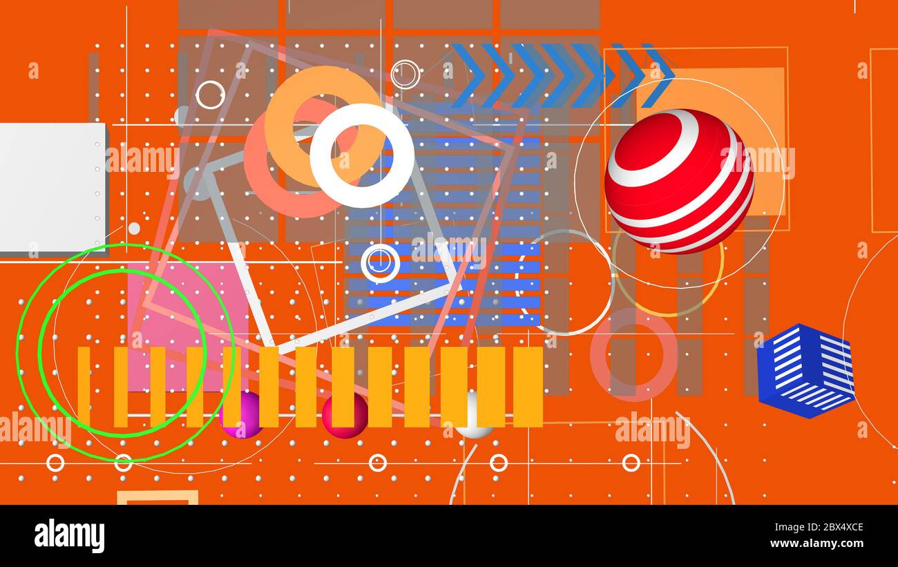 set of colorful geometric shapes Stock Photo - Alamy