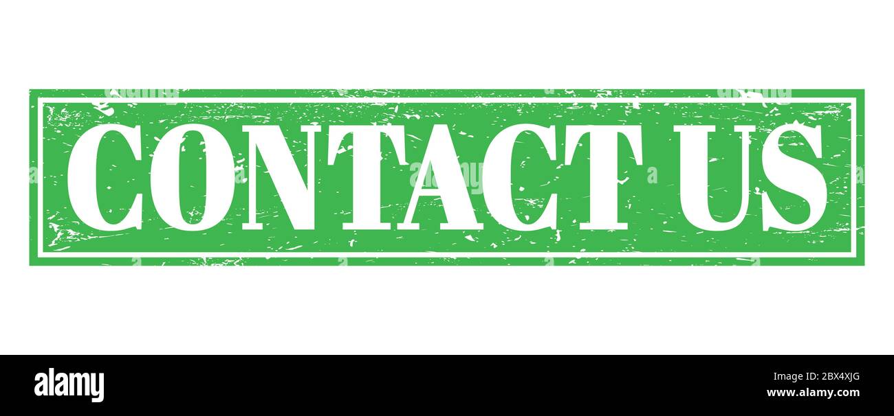 CONTACT US green stamp Stock Photo - Alamy