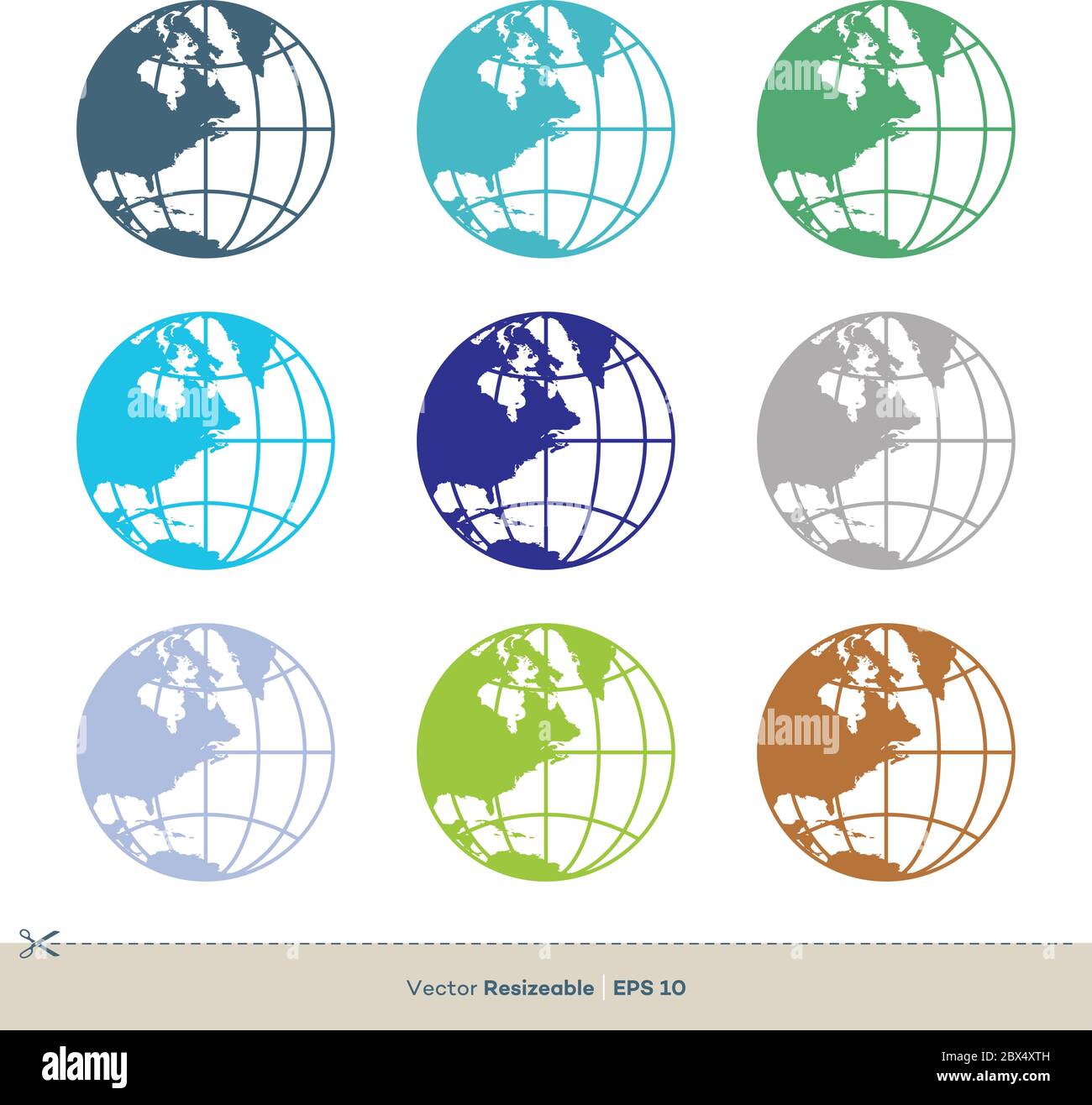Blue Globe Vector Logo Template Illustration Design. Vector EPS 10 ...