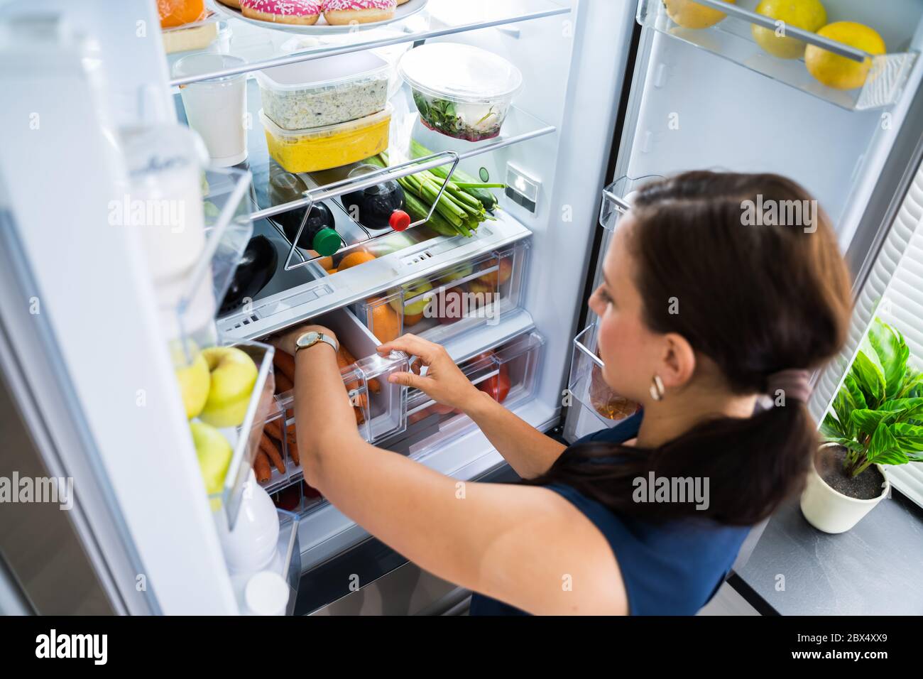 Inside fridge hi-res stock photography and images - Alamy