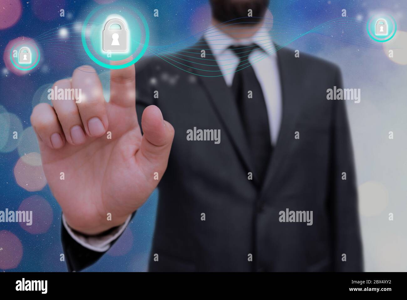 Graphics Padlock For Web Data Information Security Application System ...