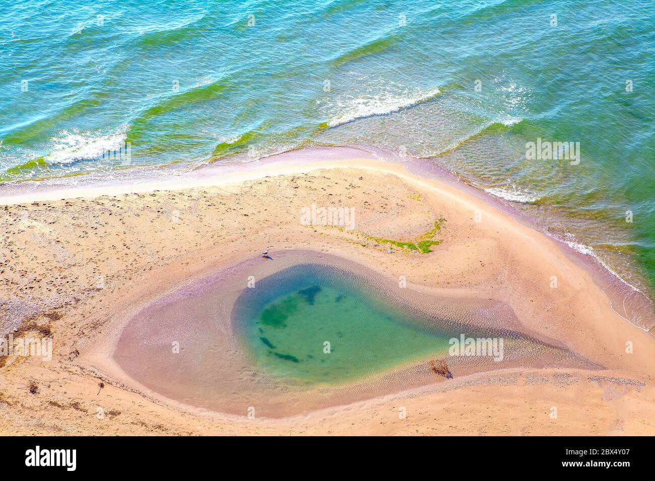 pool of water at the sandy beach Stock Photo - Alamy