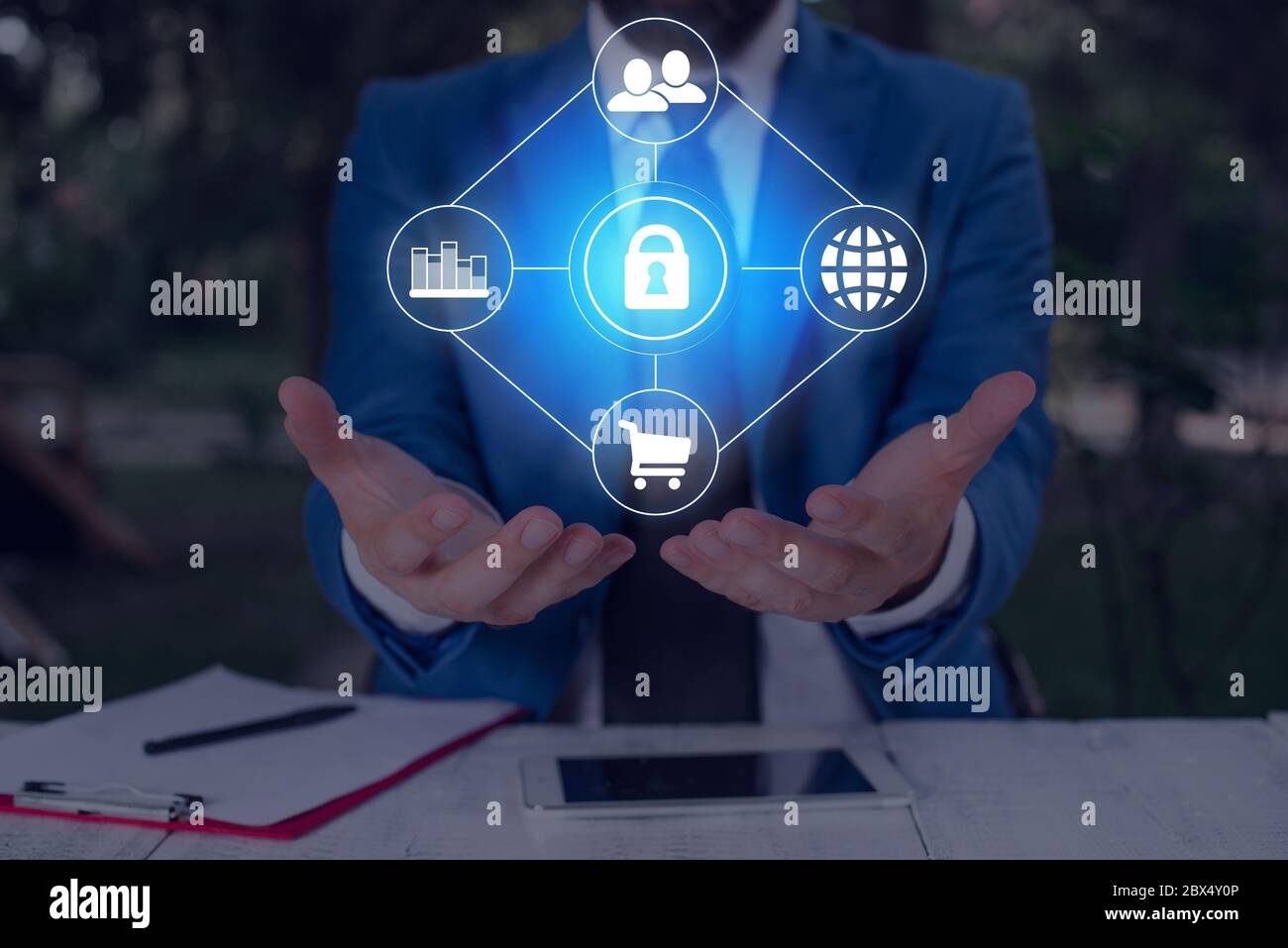 Information Digital Technology Network Connection Infographic Elements ...