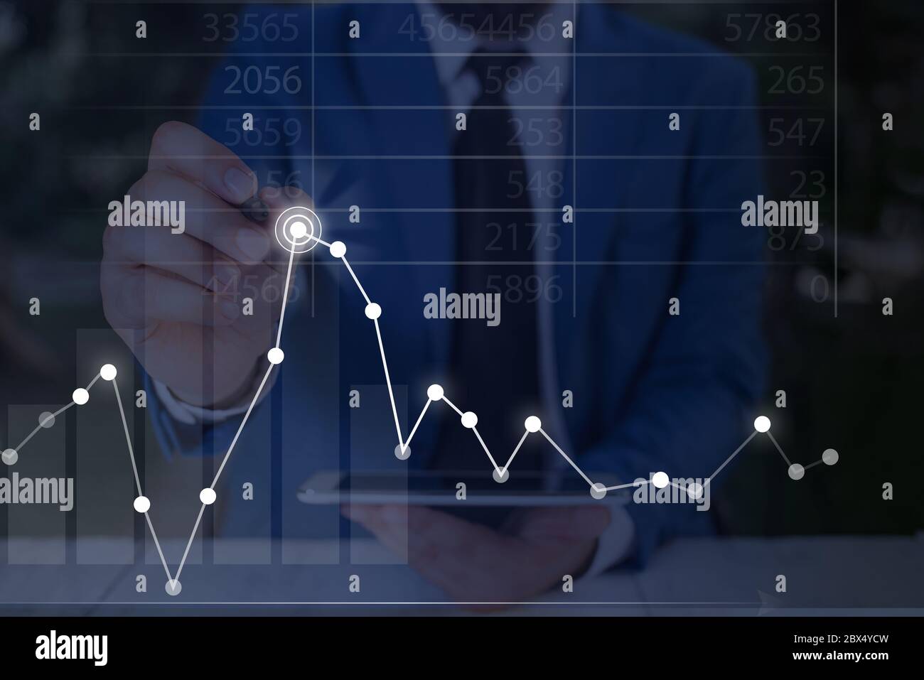Unstable High Risk Trend Movement Performance Financial Chart Status ...