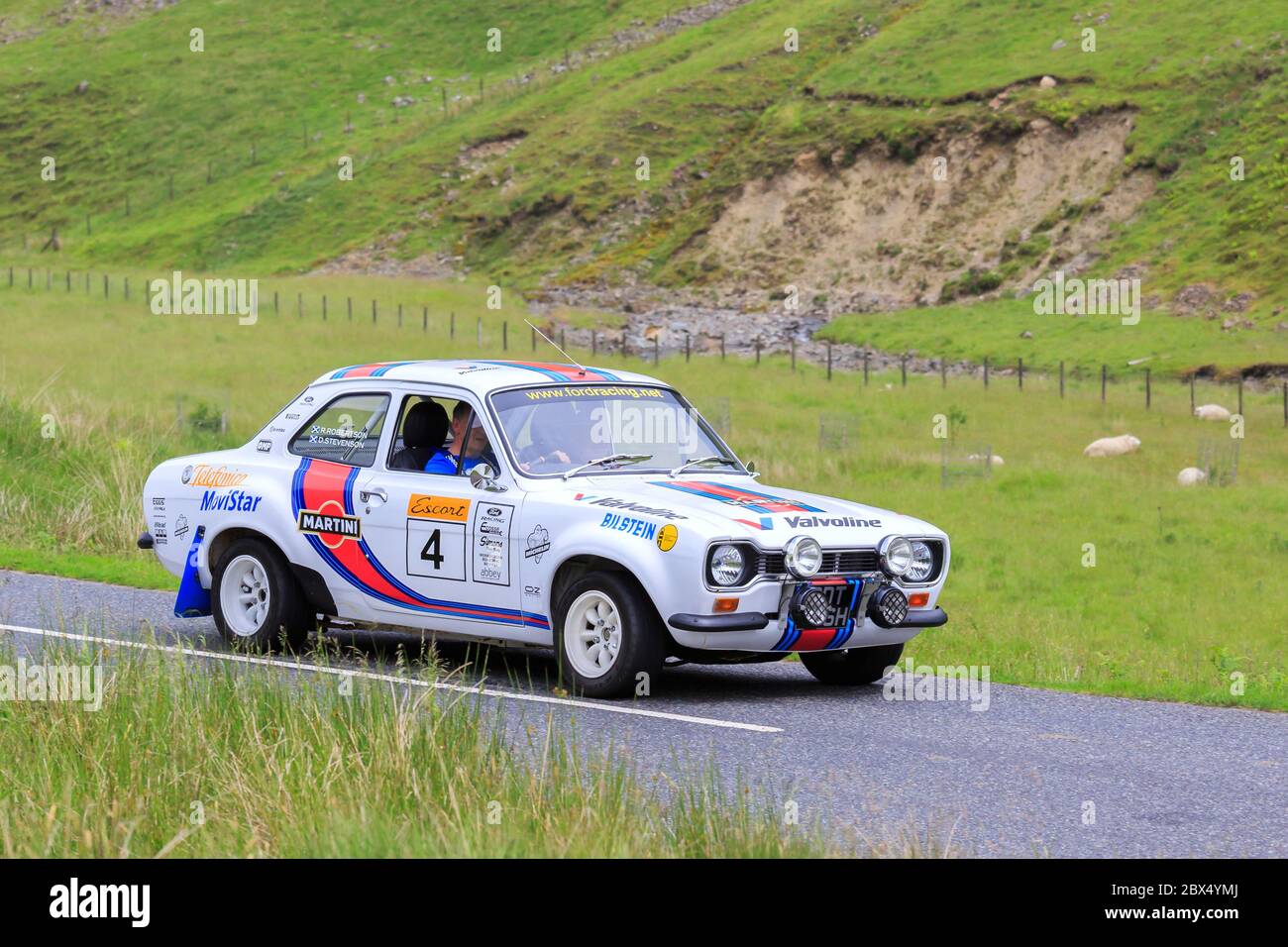 Moffat, Scotland - June 29, 2019: 1969 Ford Escort Twin Cam MK1 rally ...
